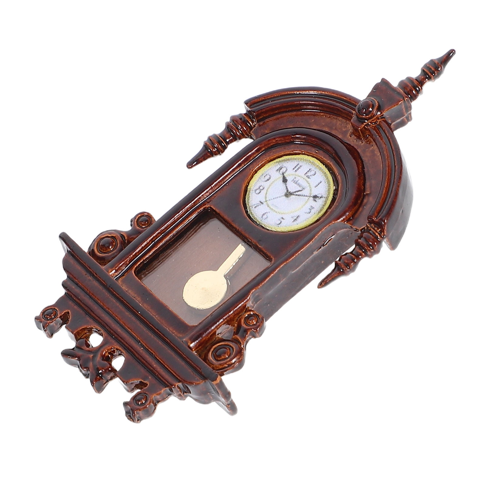 Raindrops Mini House Furniture Retro Pendulum Clock Decorative Craft ...