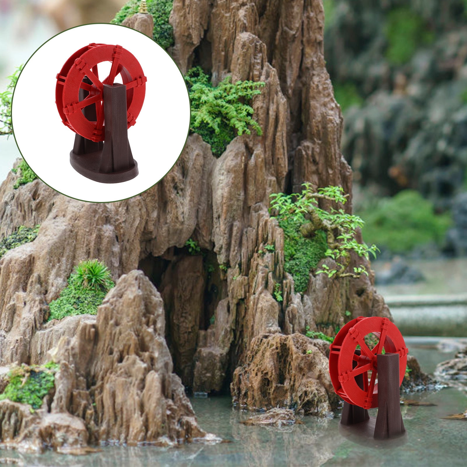 Raindrops Miniature Water Wheel For Fountain Water Wheel Decoration ...