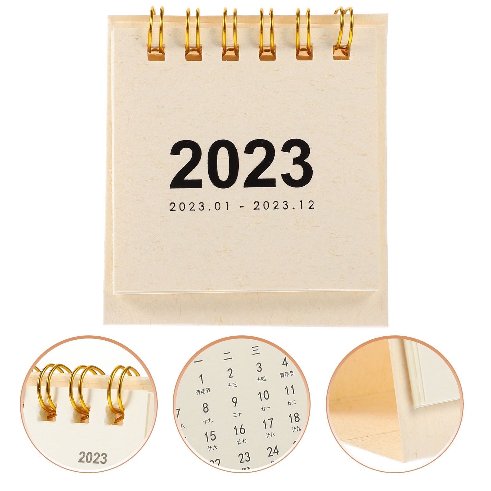 Raindrops Minimalist Mini Desk Calendar Decorative Calendar Woman ...