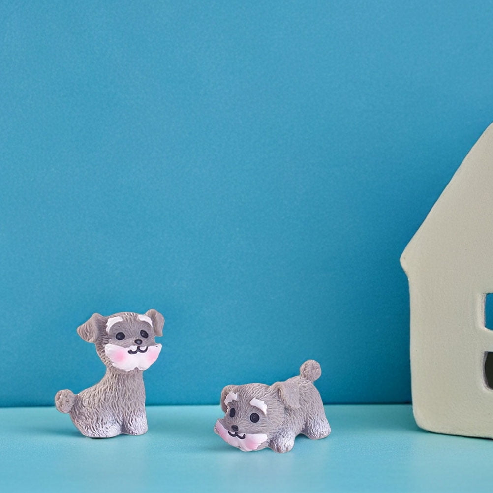 Raindrops Realistic Multi-Colored Dog Resin Figurine Miniature for Home ...