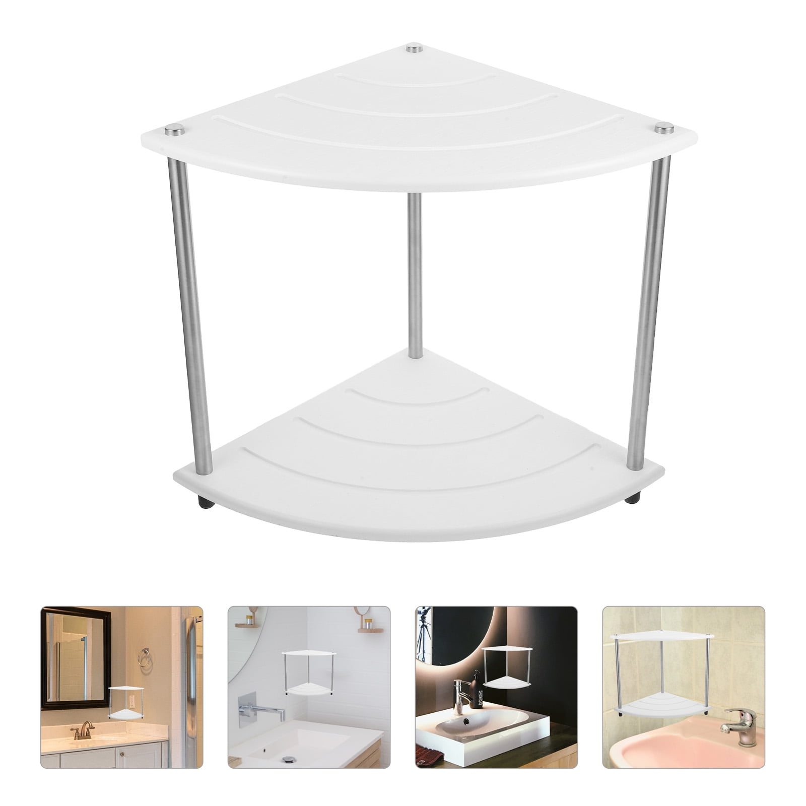 Raindrops Multi-Tier Corner Storage Shelf Vanity Tray Rack Home ...