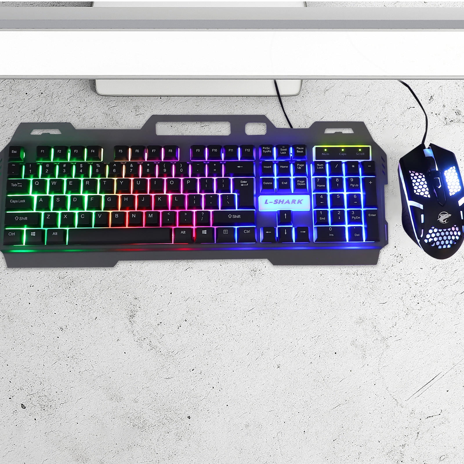 Raindrops Multitasking Keyboard Wired Gaming Keyboard Mouse Set 47X17CM ...