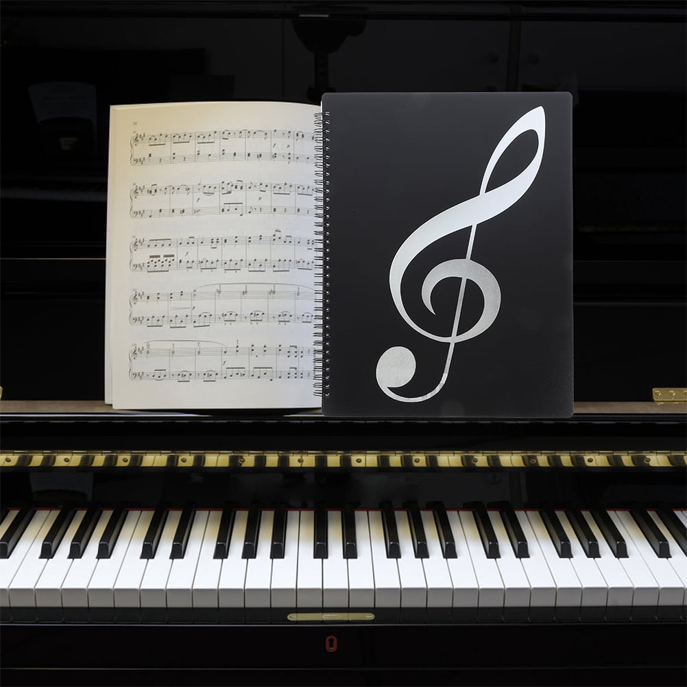Raindrops A4 Music Score Folder Black PP Multi-Use Organizer for Office ...