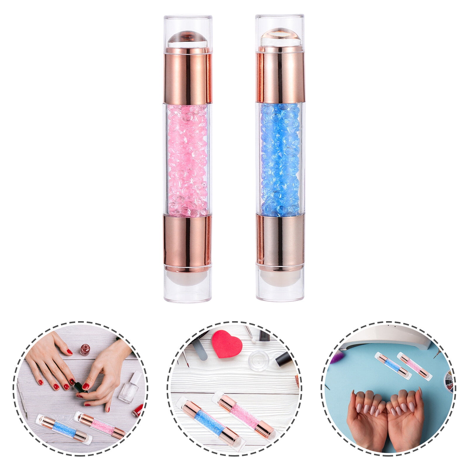 Raindrops Nail Art Seal 2Set Small Stamper for Women Home and Salon Use - Walmart.com