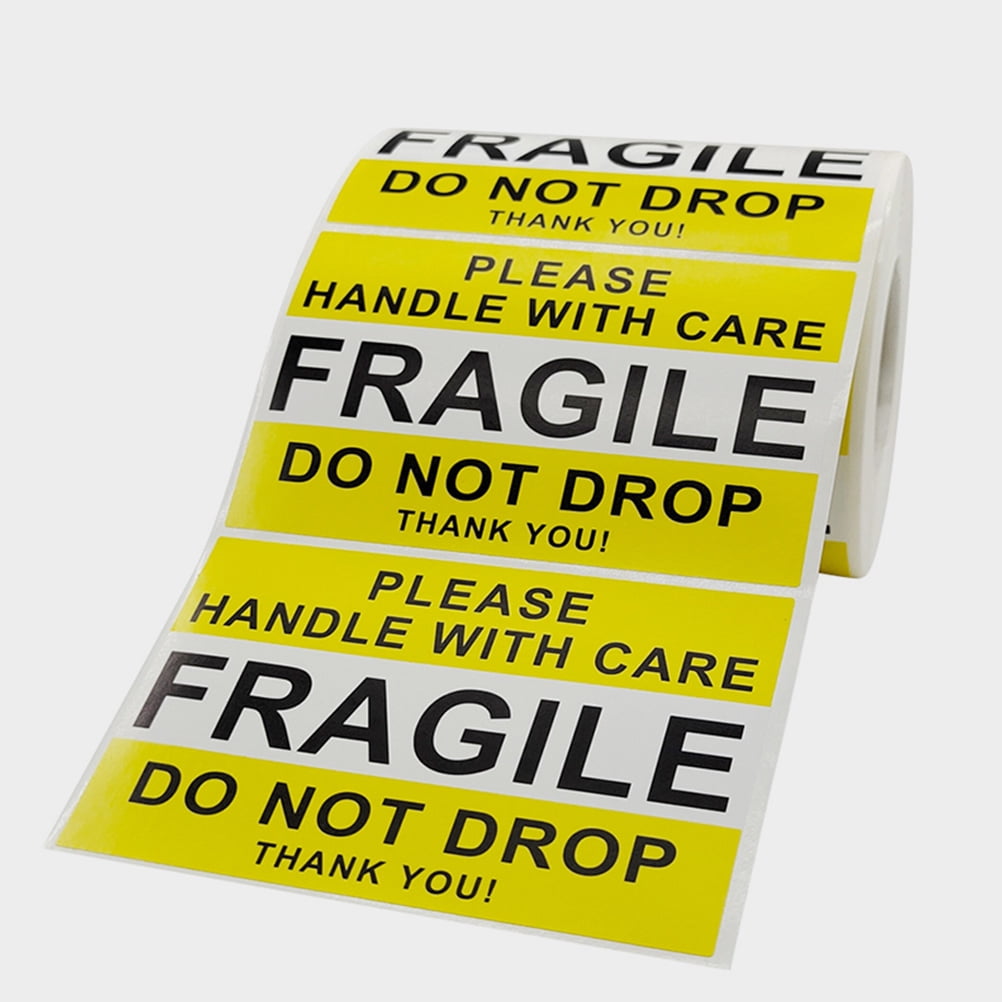 Raindrops Name Fragile Warning Stickers Shipping Warning Decals 10X6 ...