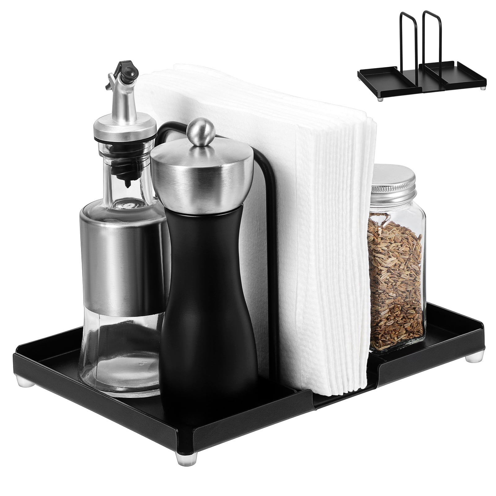 Raindrops Napkin And Salt And Pepper Holder Napkin Caddy Multi ...