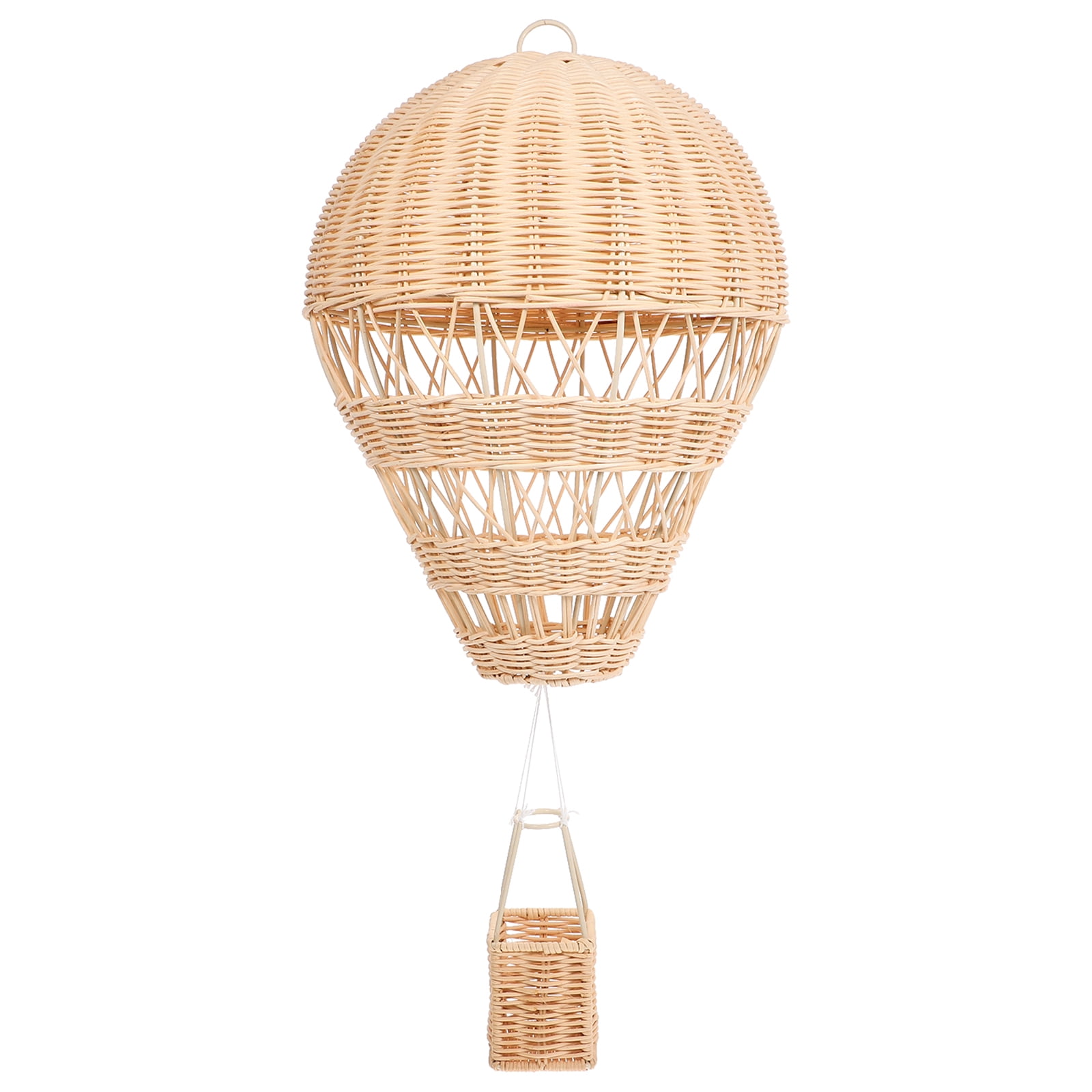 Raindrops Natural Rattan Woven Hot Air Balloon Decor Delicate Kids Room ...