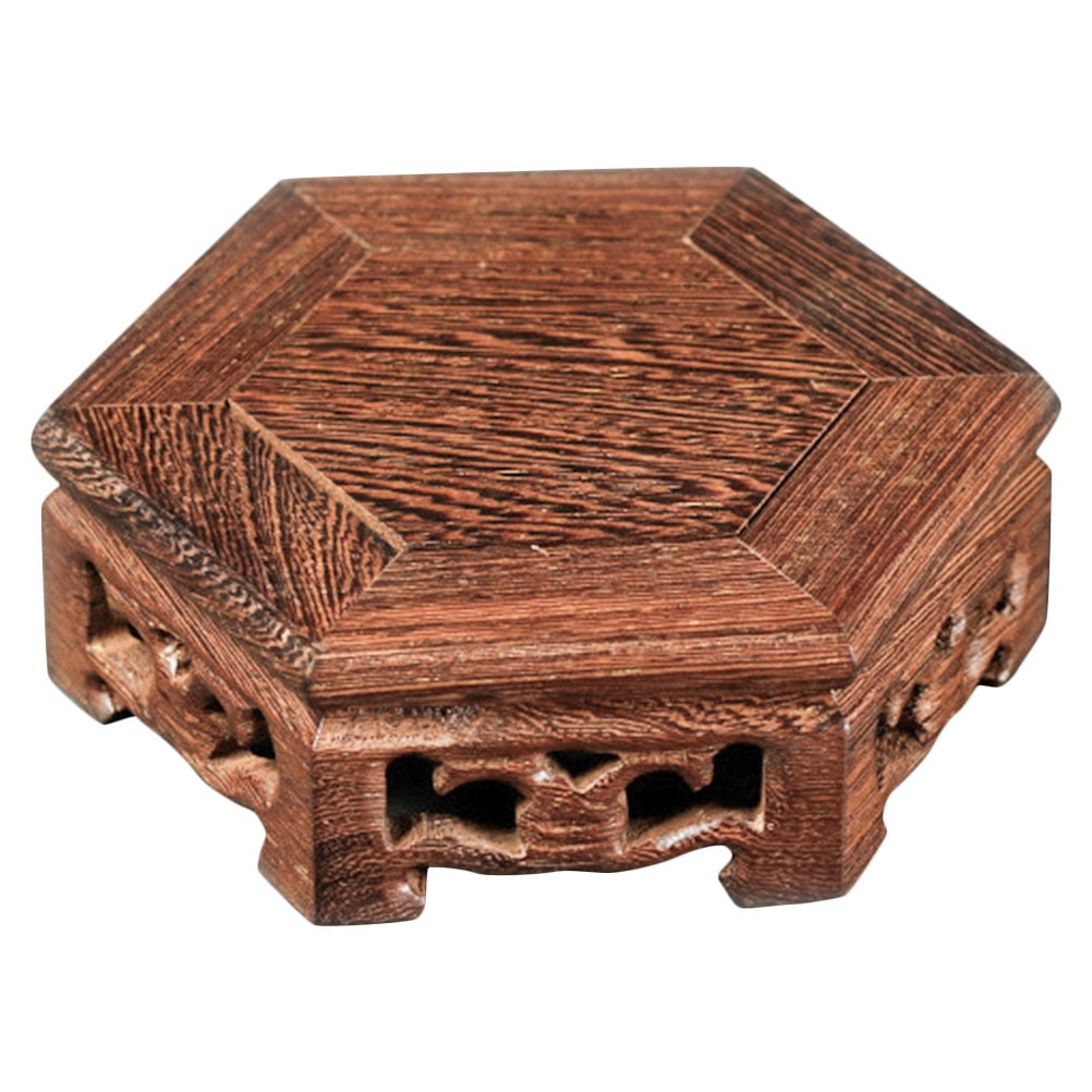 Raindrops Nature Wood Display Base Wood Display Stand Wooden Pedestal ...