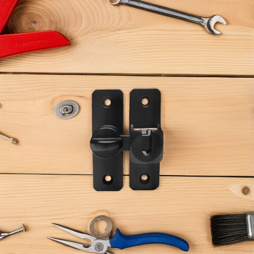 Raindrops No-Drill Aluminum Alloy Door Latch Sliding Bolt Lock For ...