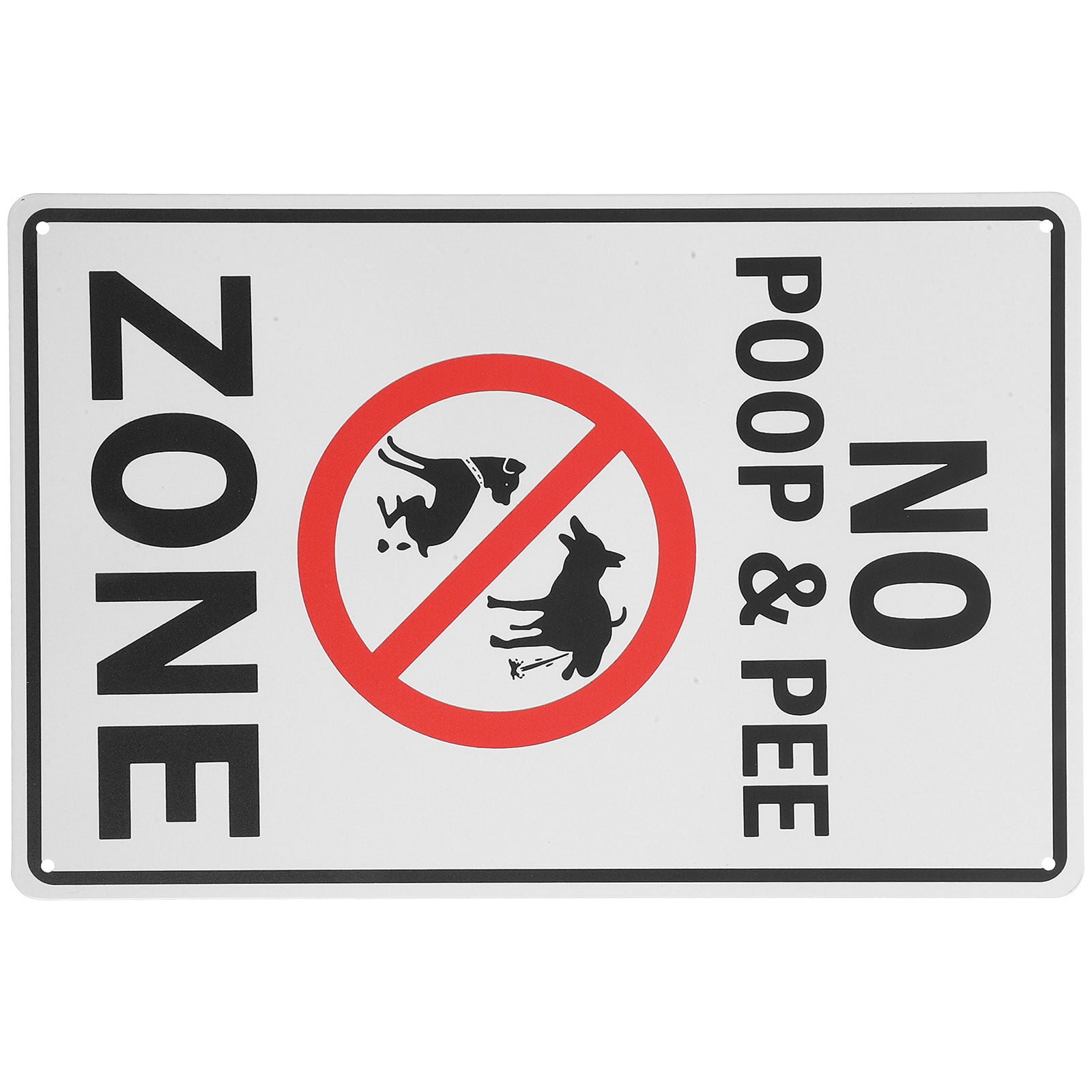 Raindrops No Pee or Poop Sign Outdoor Dog No Peeing Sign Dog Walking ...