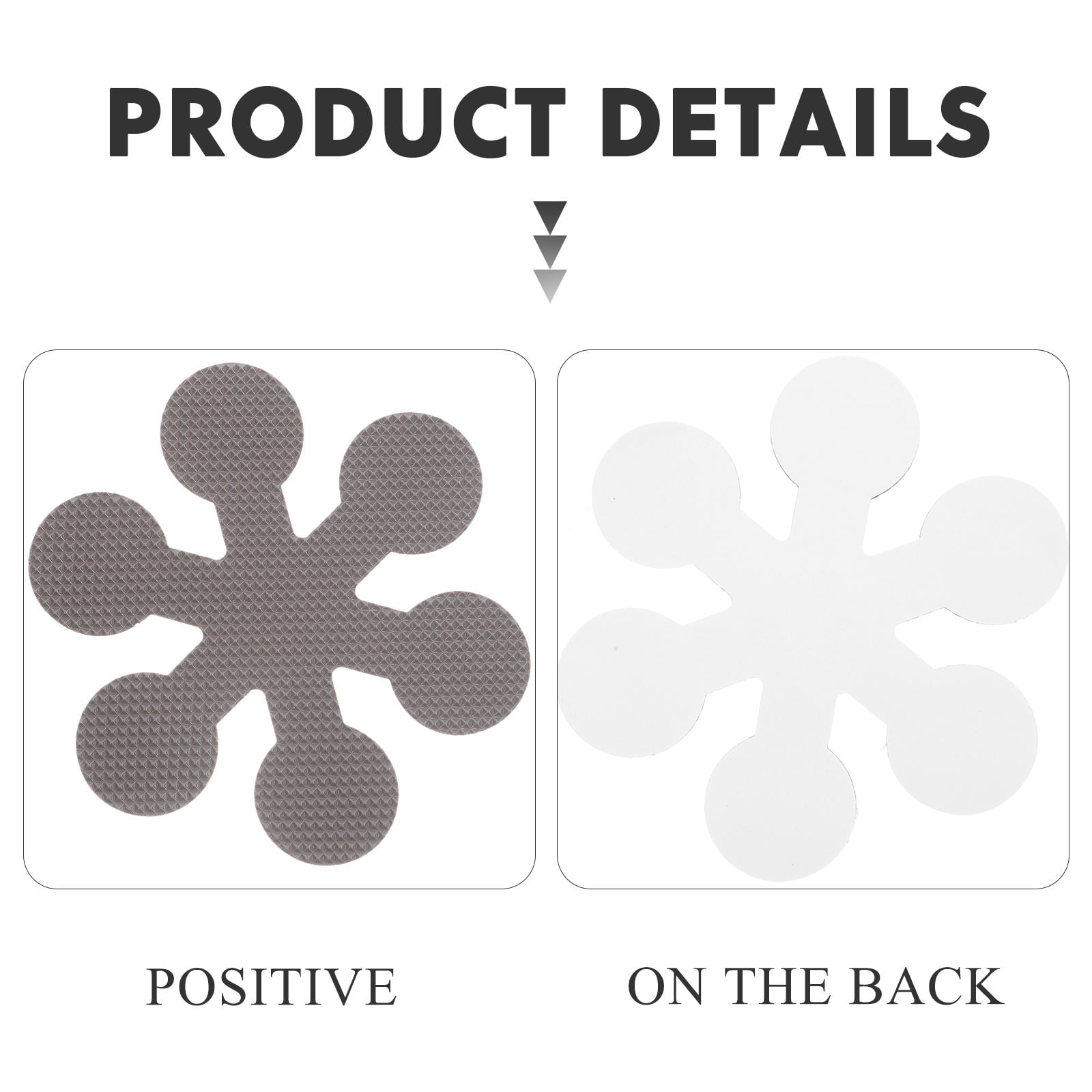 CRILSTYLEO Bathtub Stickers Gray 1 Set 3.14X3.14X0.04in - Walmart.com