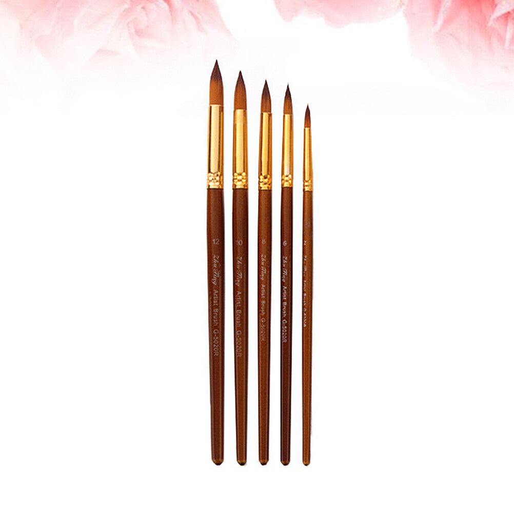 Raindrops Nylon Paintbrush Set with Assorted Colors for Painting Use ...