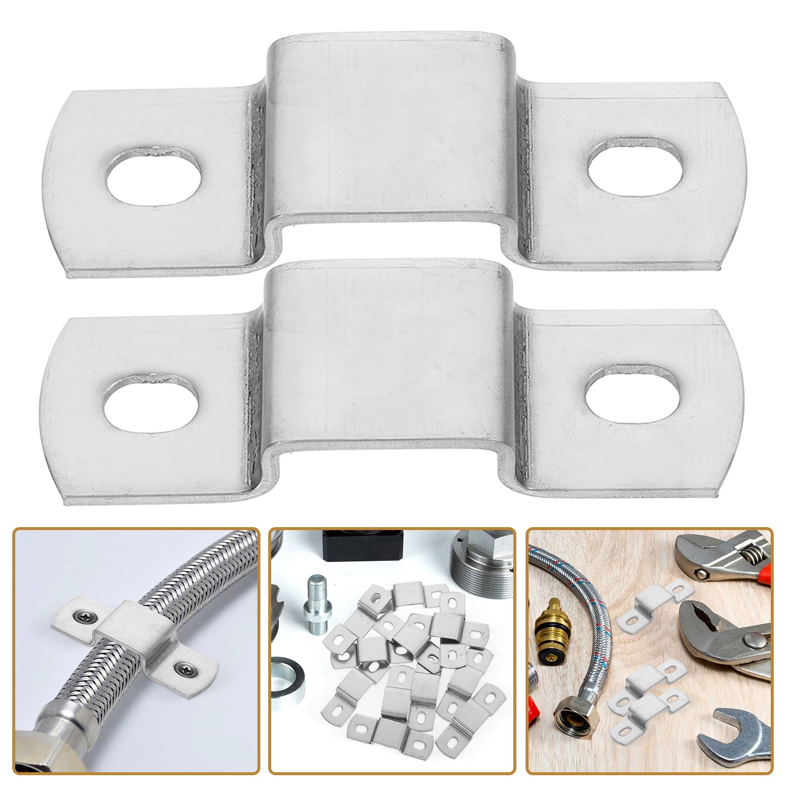Raindrops OUNONA 12pcs Pipe Clamp Square Tube Mounting Bracket Holder U ...