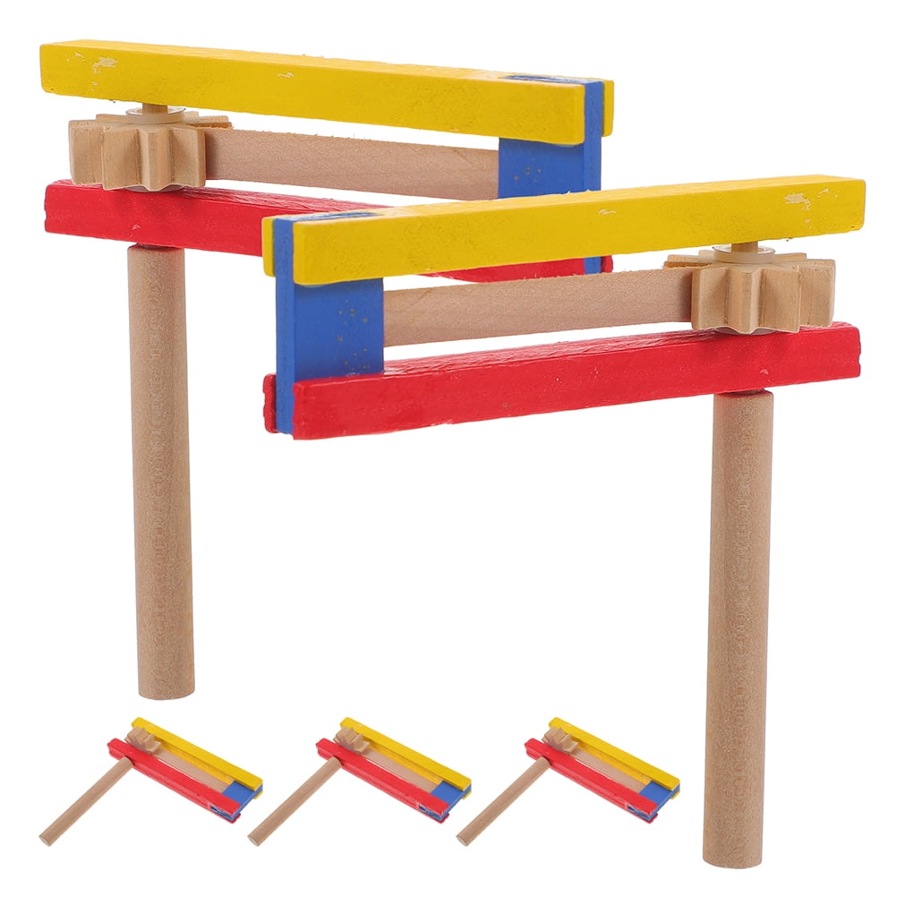 Raindrops OUNONA 5pcs Wooden Spinning Rattle Traditional Noise Maker ...