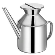 Household Oil Dispenser Stainless Steel Oil Bottle Handheld Oil Storage ...