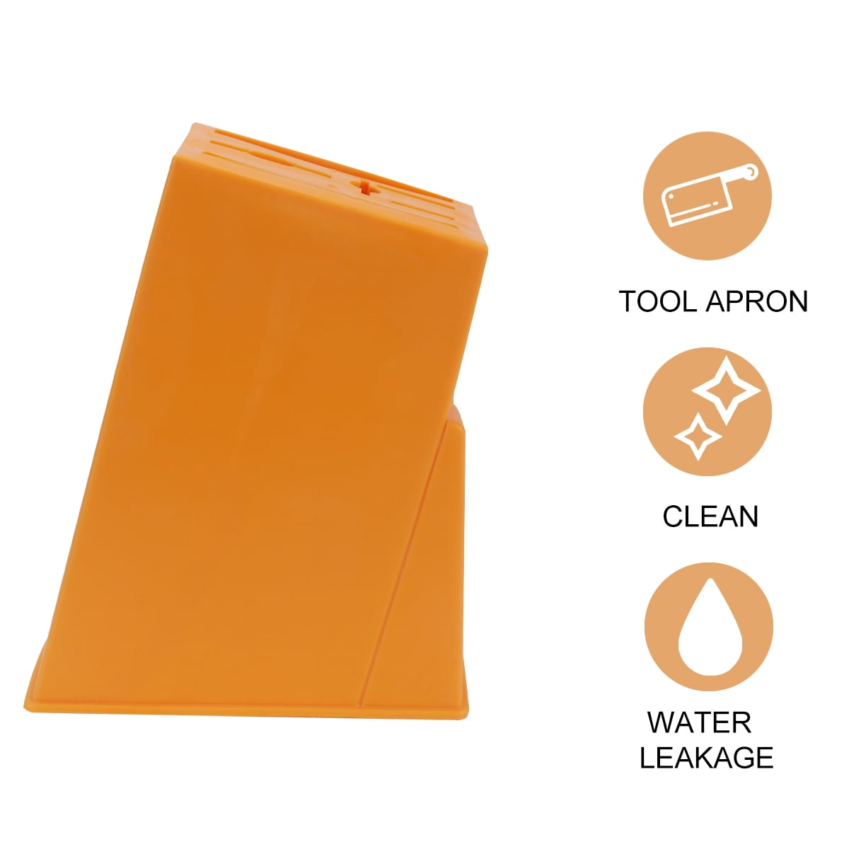 Raindrops Orange Plastic Knife Block Set for Kitchen Storage Organizer ...
