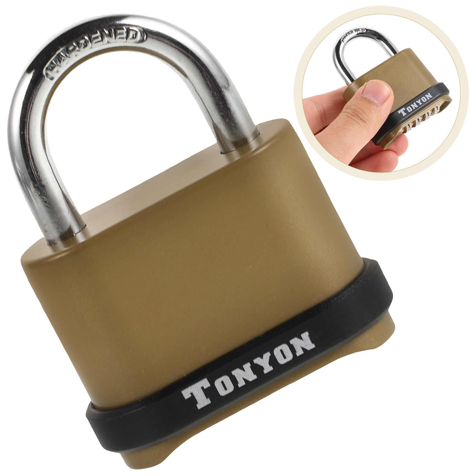 Raindrops Combination Padlock Weatherproof Outdoor Passcode Door Lock ...