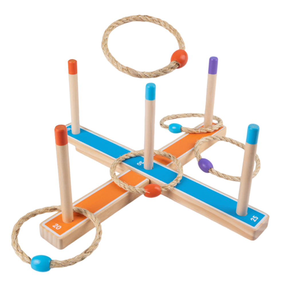 Raindrops Wood Throwing Rings for Kids to Promote Hand Eye Coordination ...