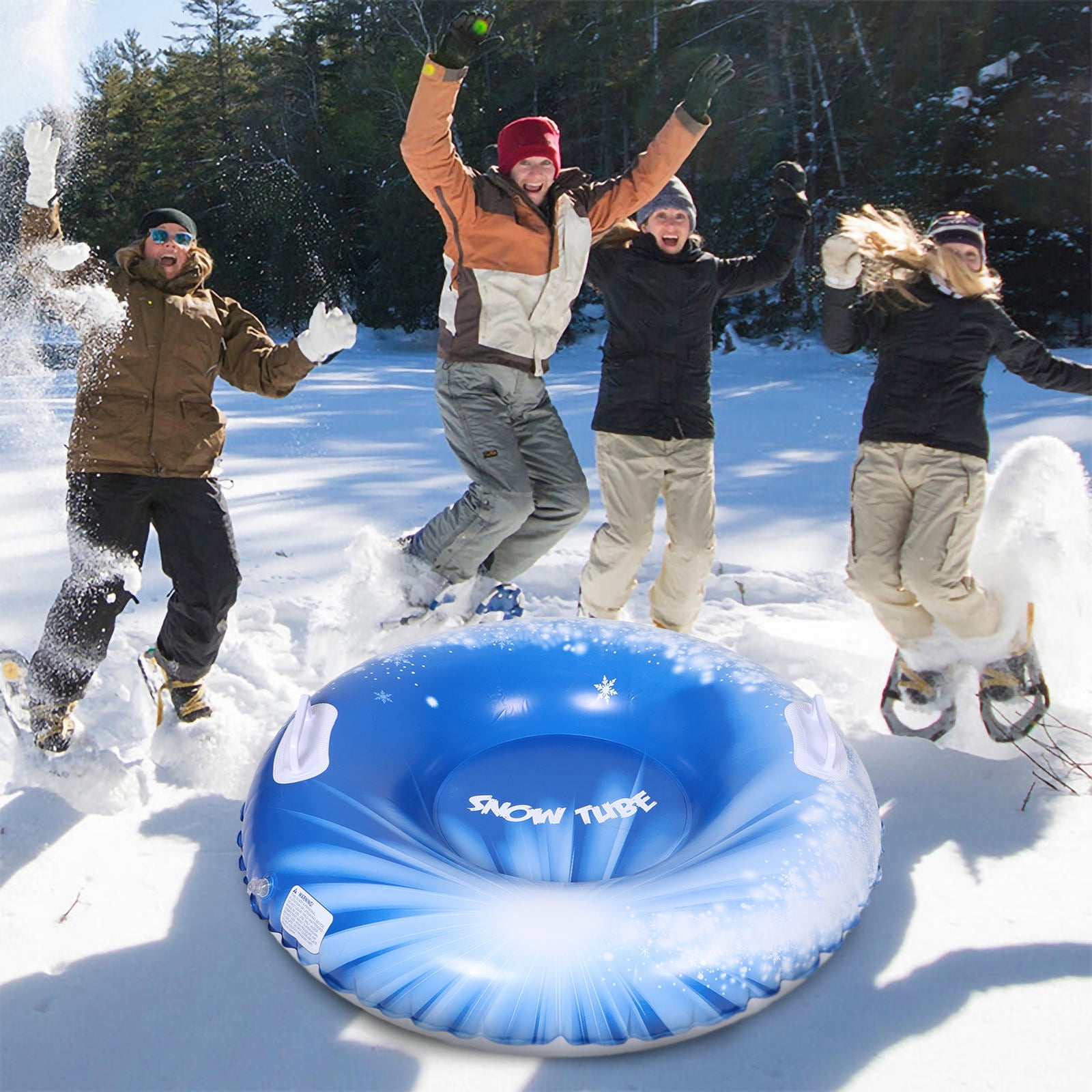 Raindrops Outdoor Sliding Tubes Snow Sled for Winter Inflatable Ski ...