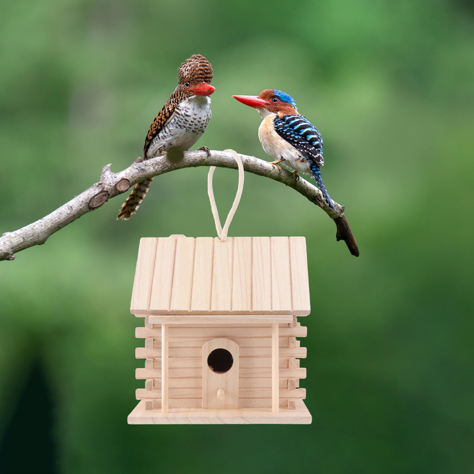 Raindrops Outdoors Breeding Bird Sleeping House Decoration Cage Beige ...