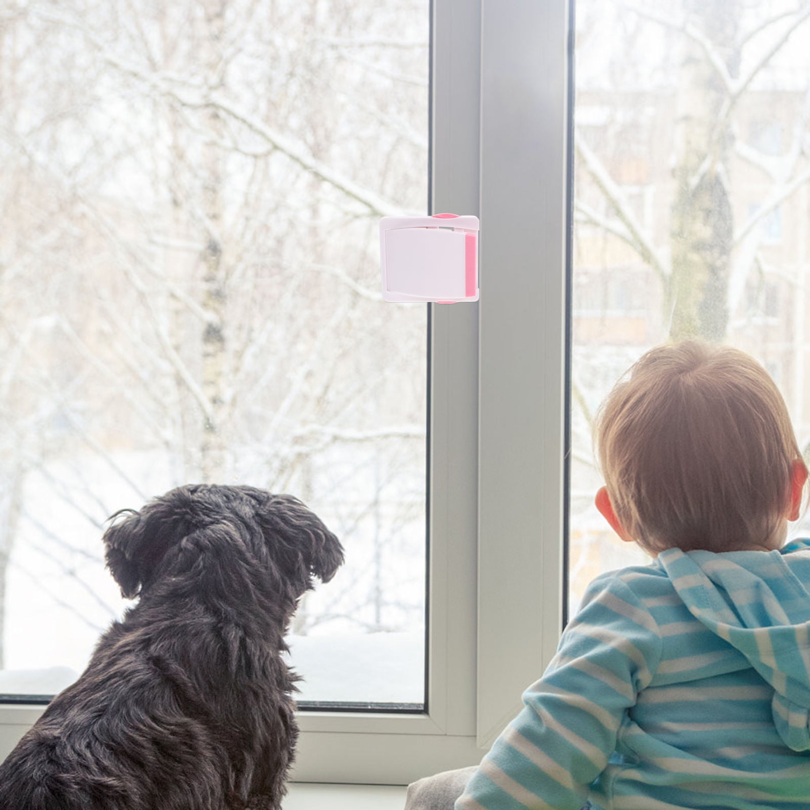 Raindrops POM 3M Adhesive Tape Child Safe Door Lock for Sliding Doors ...