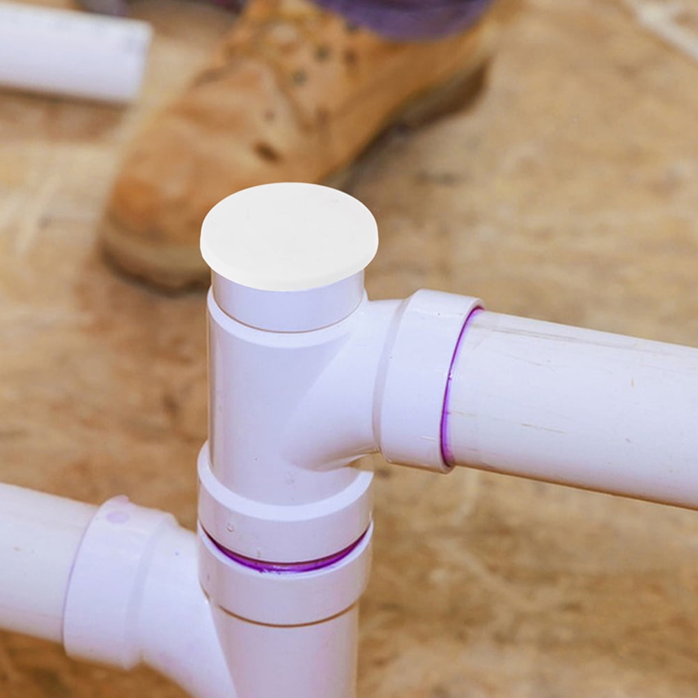 Raindrops PVC Cap PVC Water Pipe Caps Drain Cap 5.30X5.30X1.70CM White ...