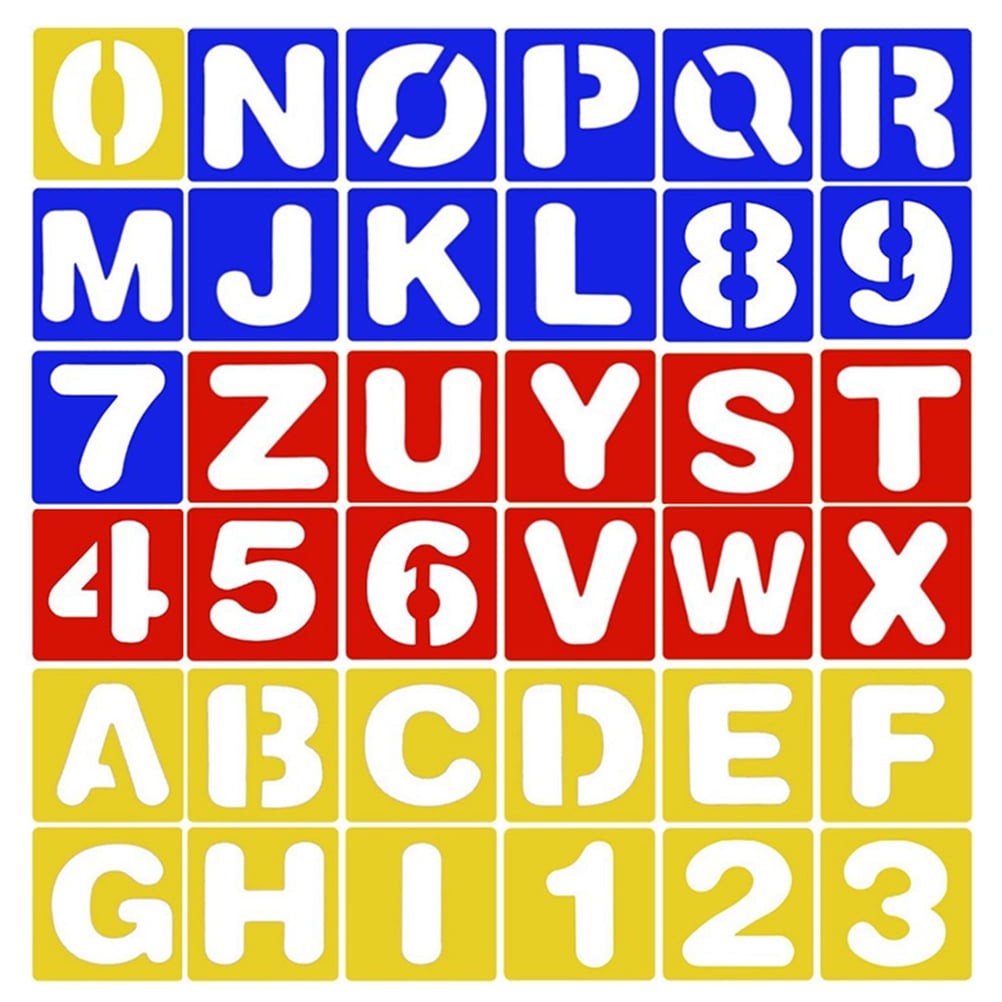 Raindrops Painting Stencils Reusable Letter Stencils Random Color 3 ...