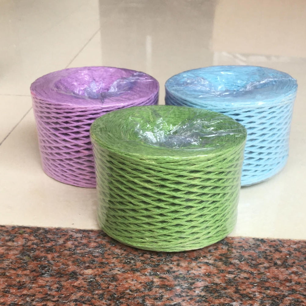 Raindrops Paper Twine for Crafting 1Pack 200m 0.08 Inch Wide Raffia ...