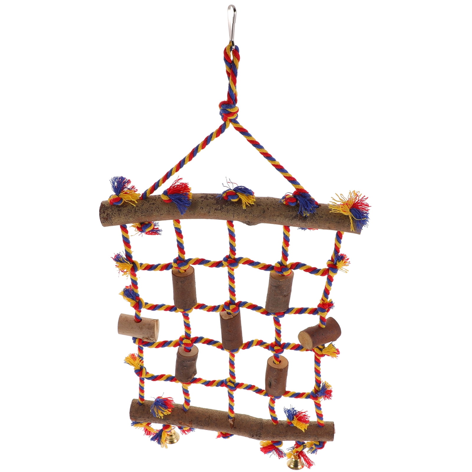 Raindrops Parrot Perch Swing Parrot Climbing Net Cotton Rope 1 Set ...