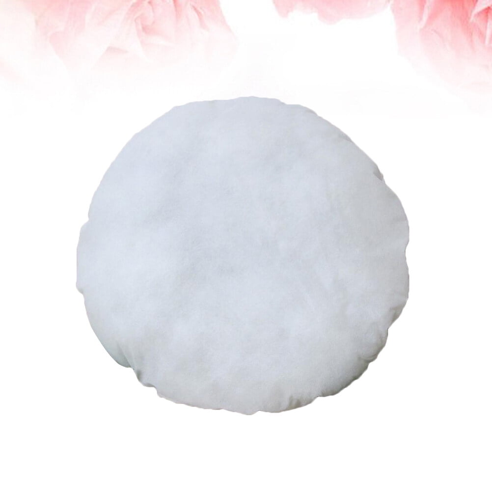 Raindrops Round Pillow Insert White Cushion Inner for Daily and Office ...