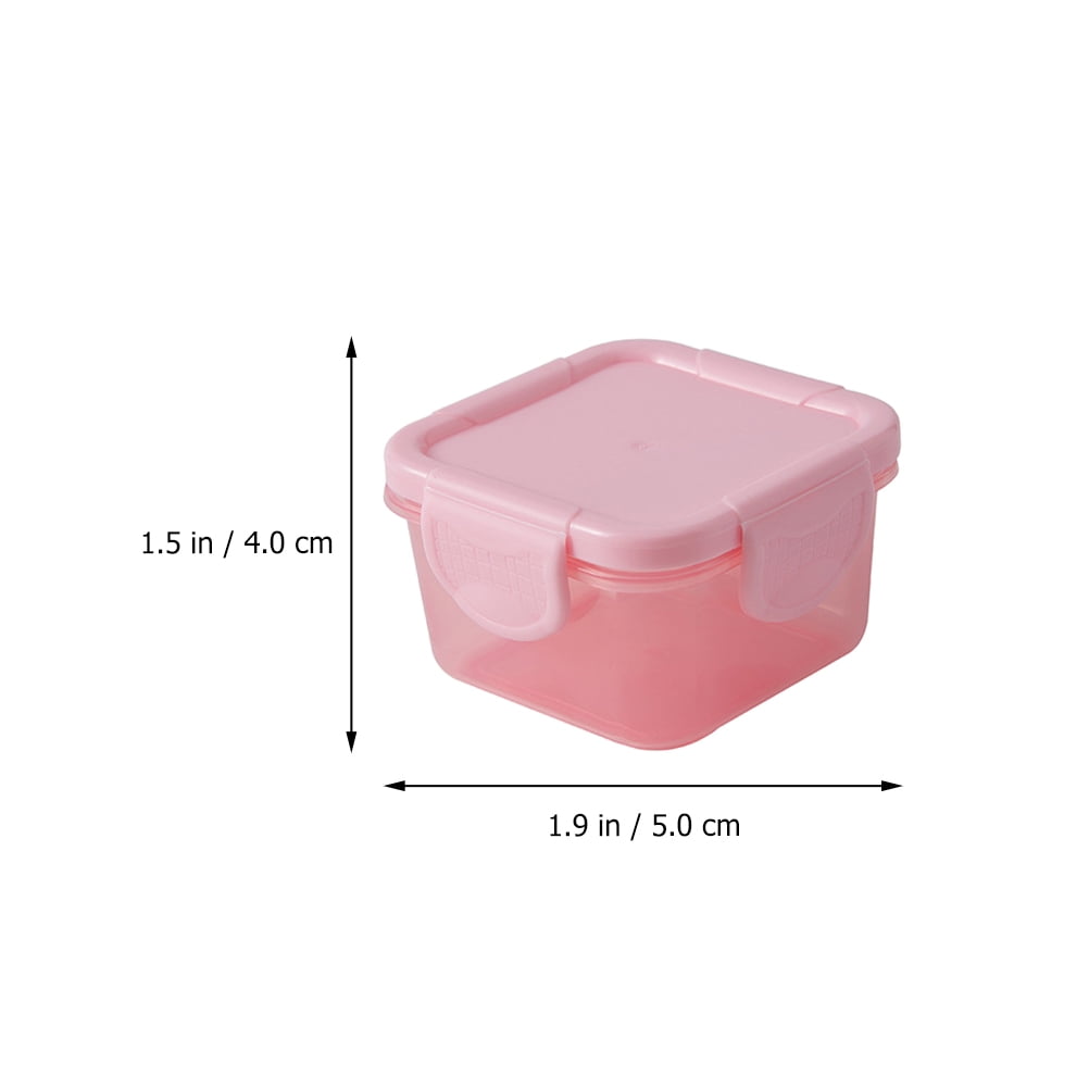 Raindrops Pink Food Storage Containers with Sealed Design for Fridge ...