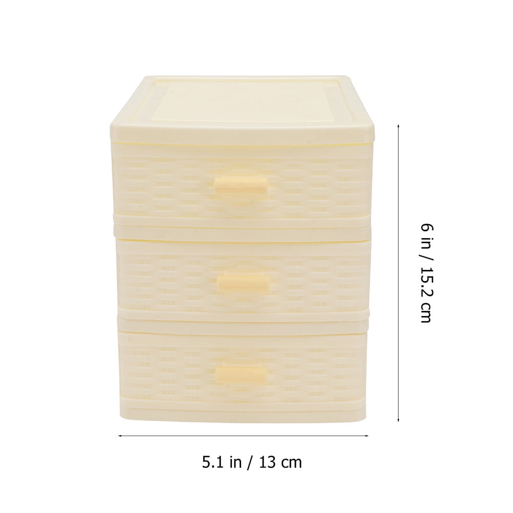 Raindrops Pink Storage Boxes with Drawer Design for Makeup Tools and ...