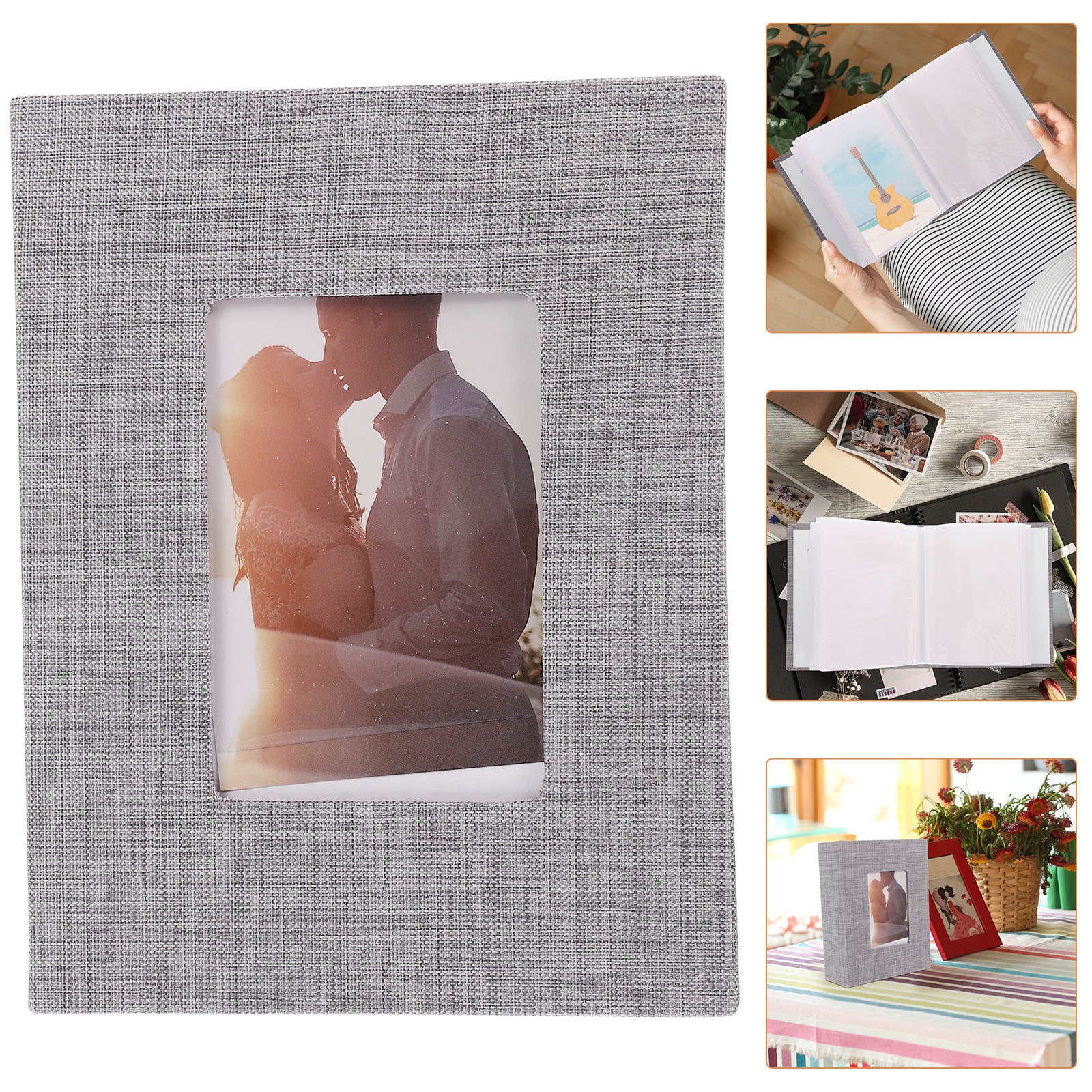 Raindrops Photo Album Grey 1Set 6.6x5.1x2.0In - Walmart.com