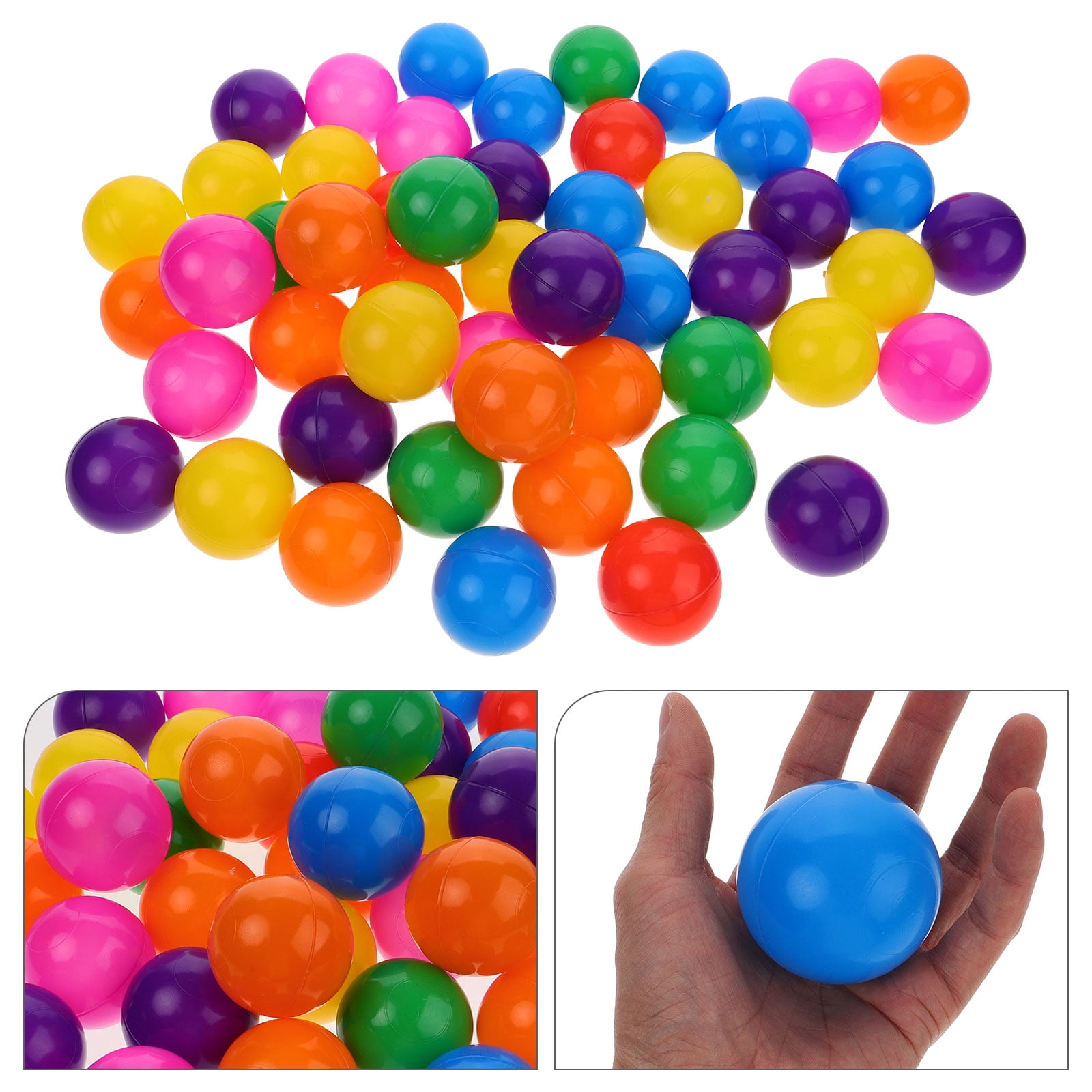 Raindrops 50Pcs Ball Pit Balls Plastic Durability For Indoor And ...