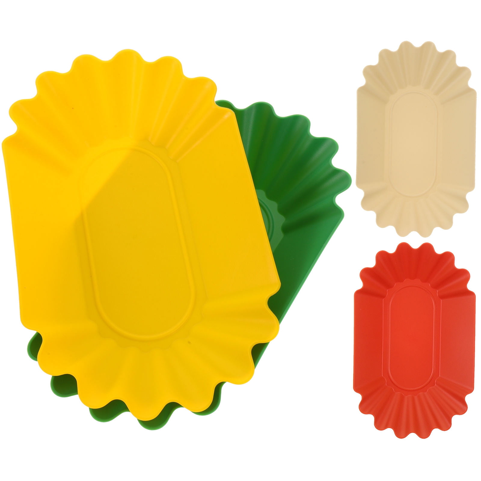 Raindrops Plastic Bean Display Tray for Kitchen Use Assorted Color ...