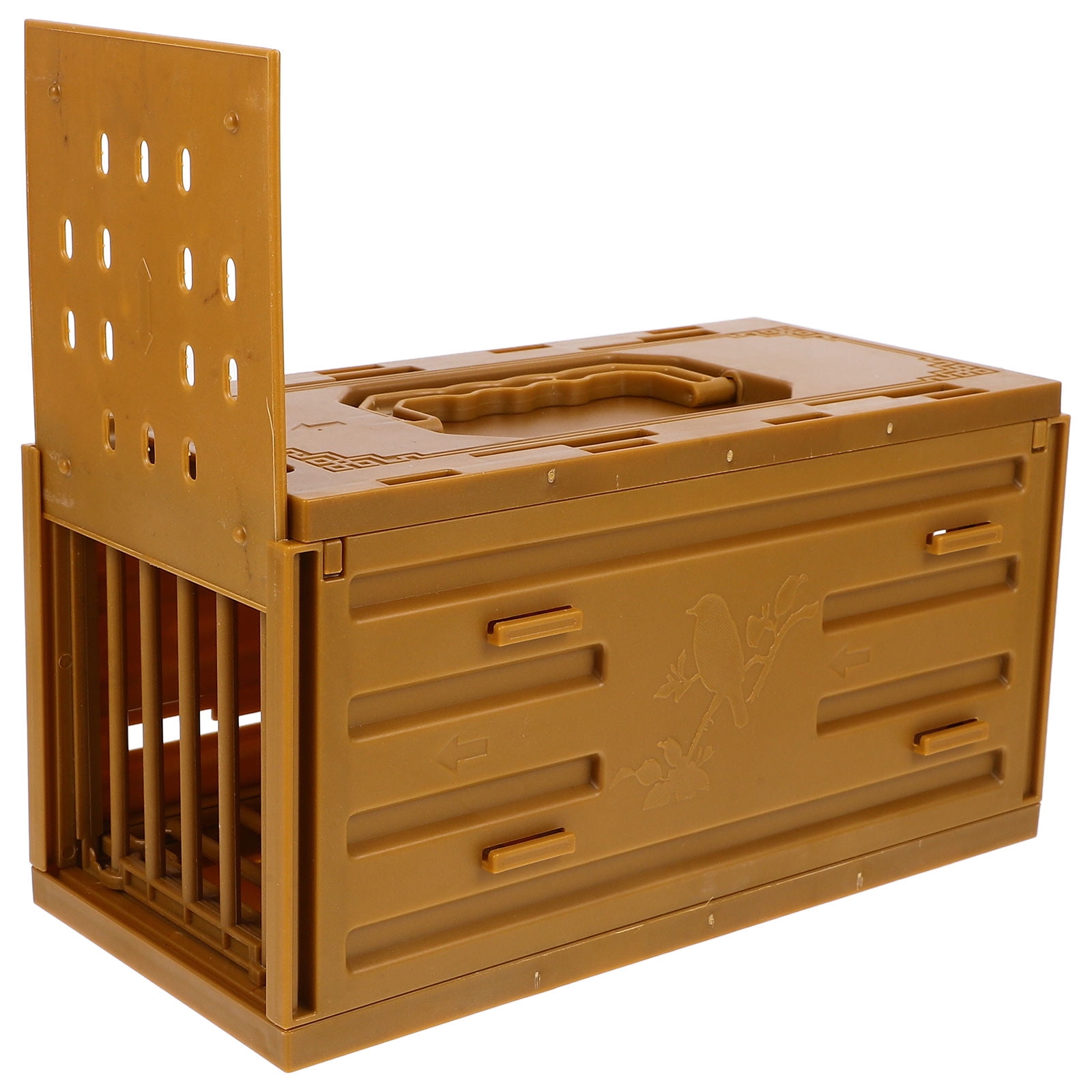 Raindrops Plastic Bird Cage Parrot Pigeon Cage Outdoor Travel Parakeet ...