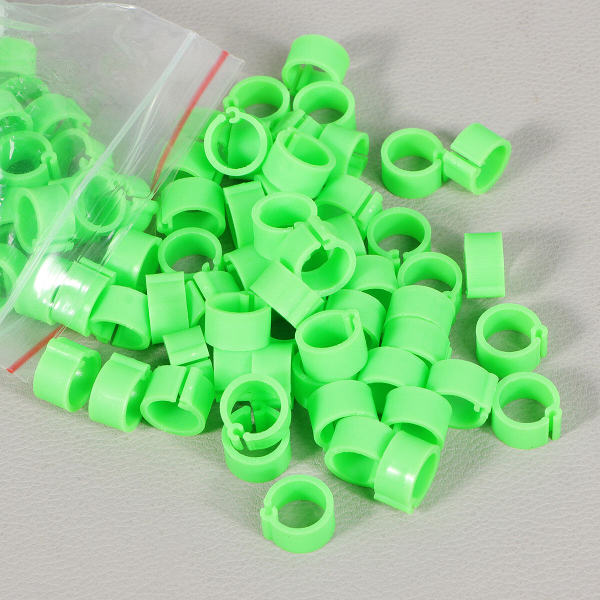 Raindrops Plastic Bird Foot Rings for Easy Identification Safe ...