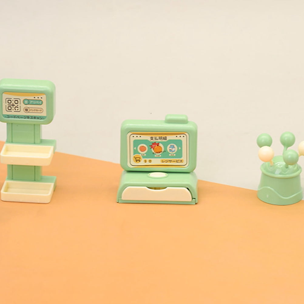Raindrops Plastic Cash Register Simulation Supermarket Toy Child Green ...