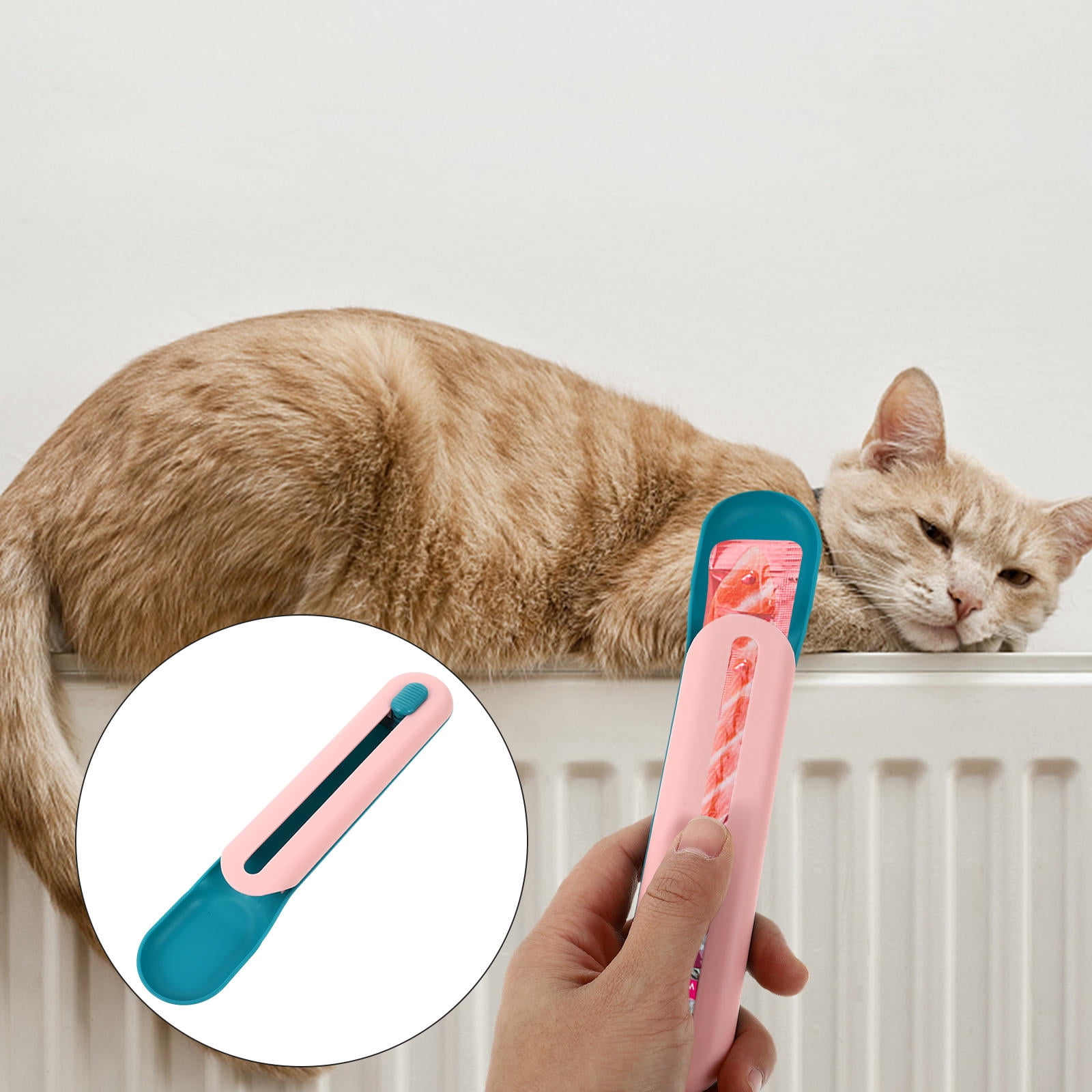Raindrops Plastic Cat Liquid Food Feeding Spoon Cat Feeding Scoop Cat ...