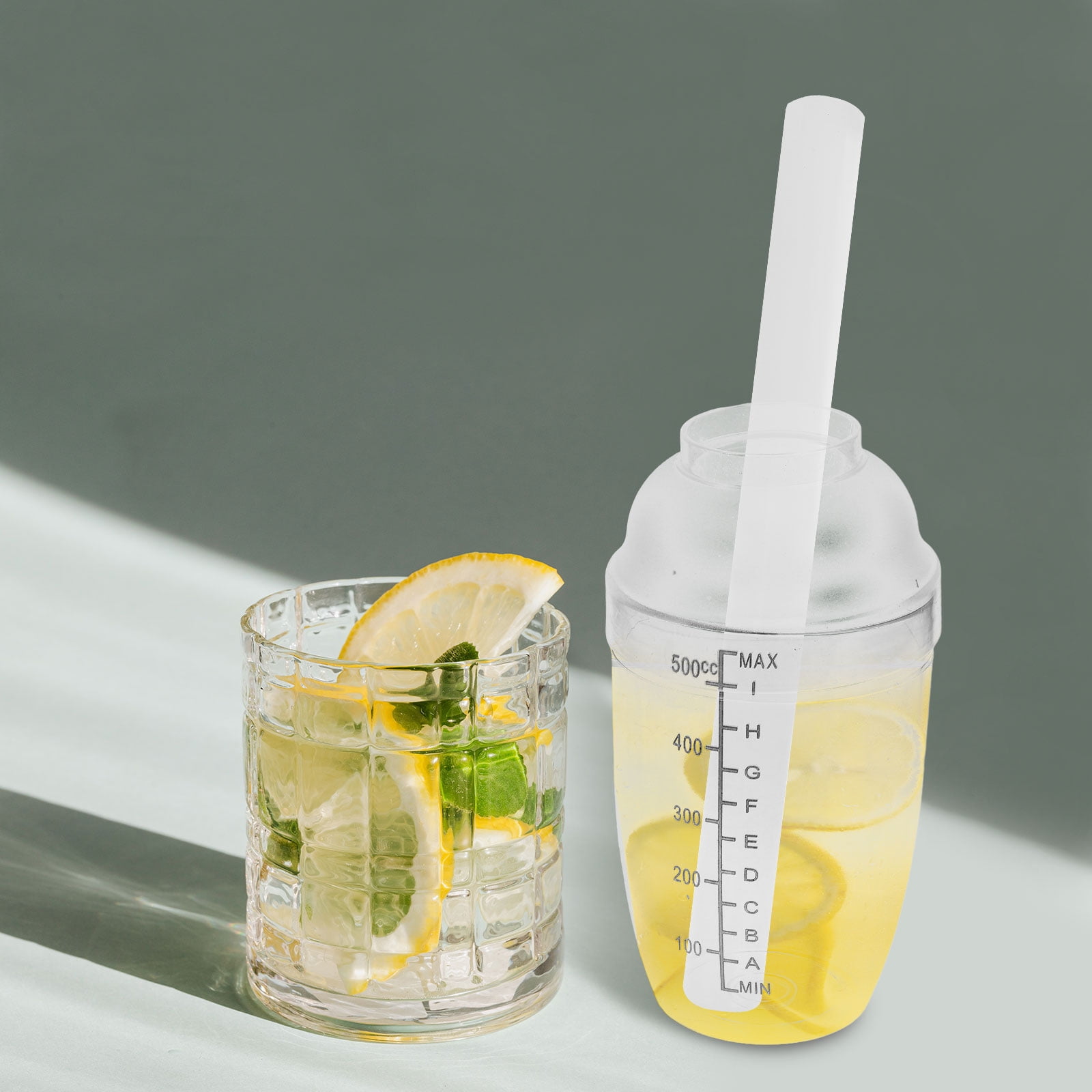 Raindrops Plastic Cocktail Shaker Set - Martini Shaker With Muddler Lid ...
