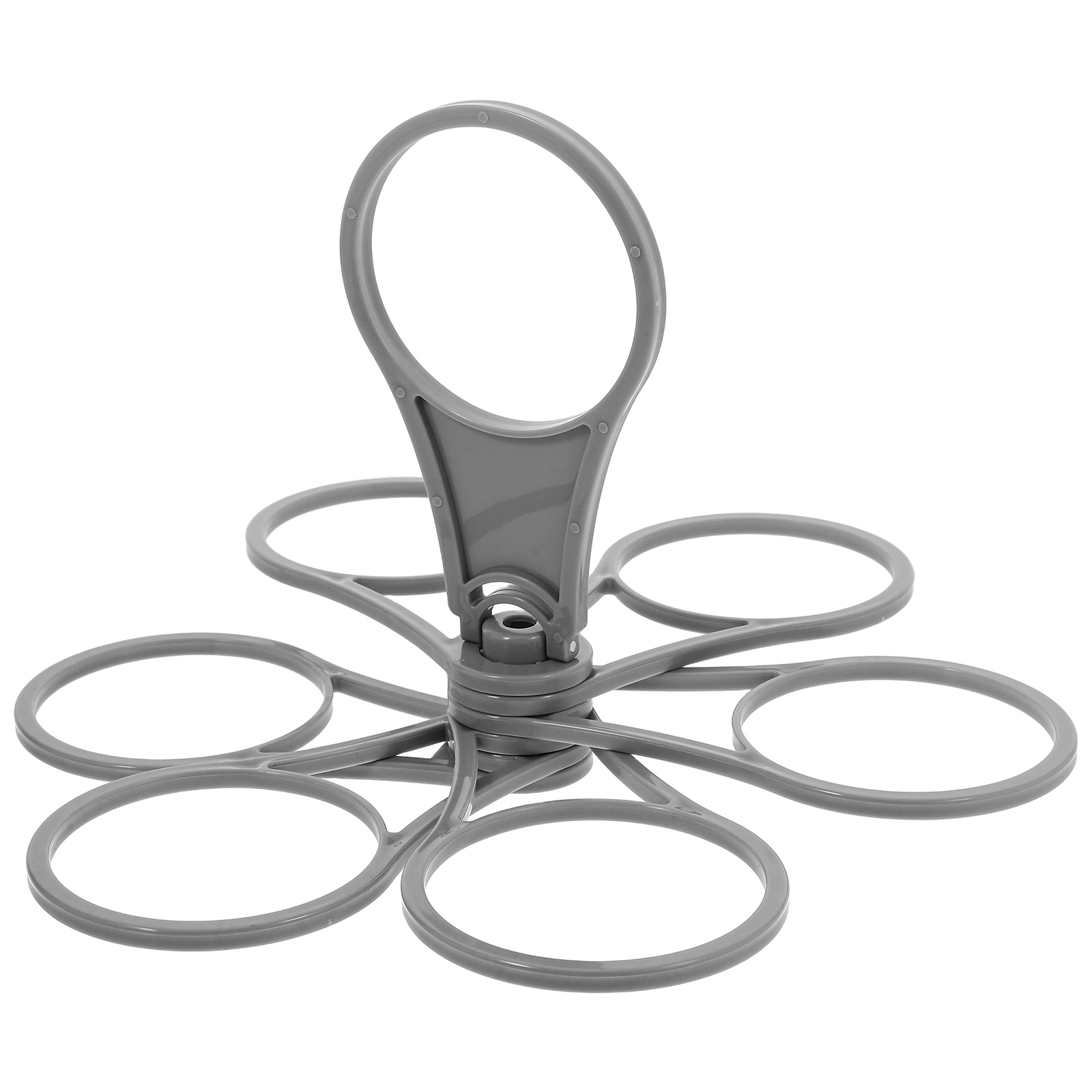 Raindrops Plastic Cup Tote Holder 6 Cups Fold Away Cup Carrier Coffee ...