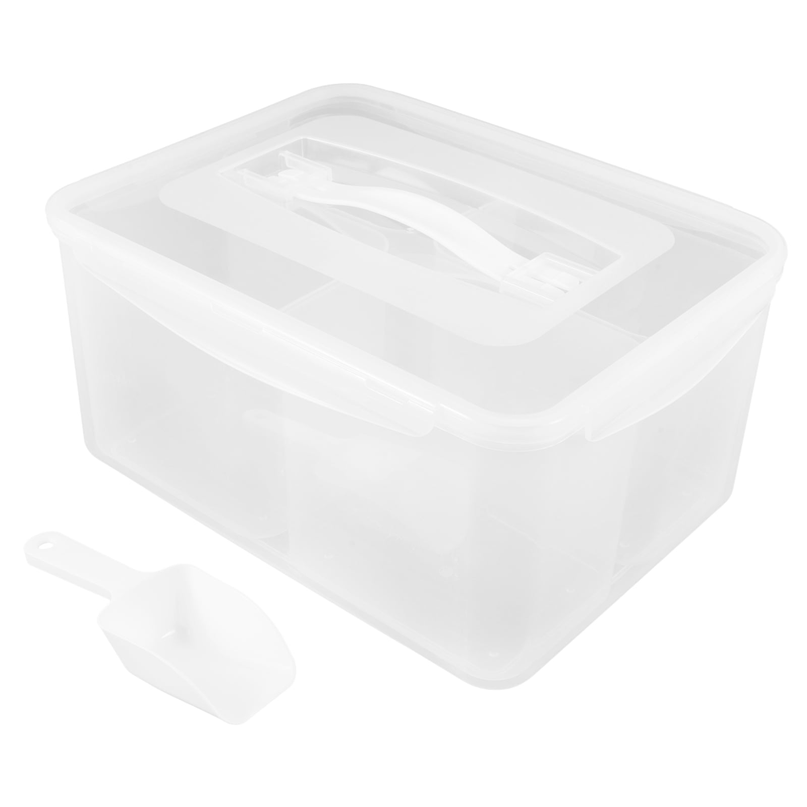 Raindrops Plastic Divided Veggie Tray 4 Removable Compartments Food ...