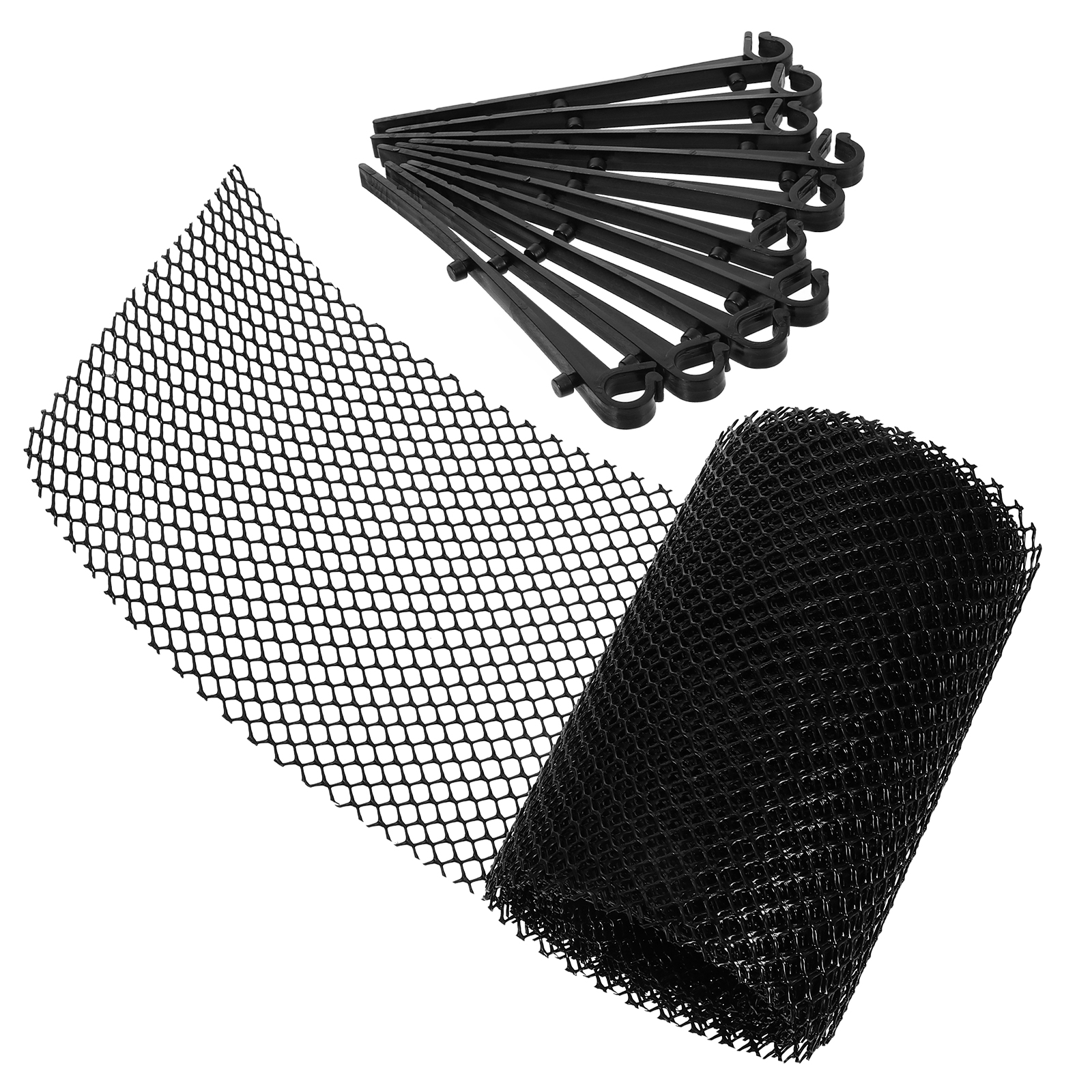 Raindrops Plastic Gutter Guard Mesh Roll Rain Gutter Leaf Guard Stop ...