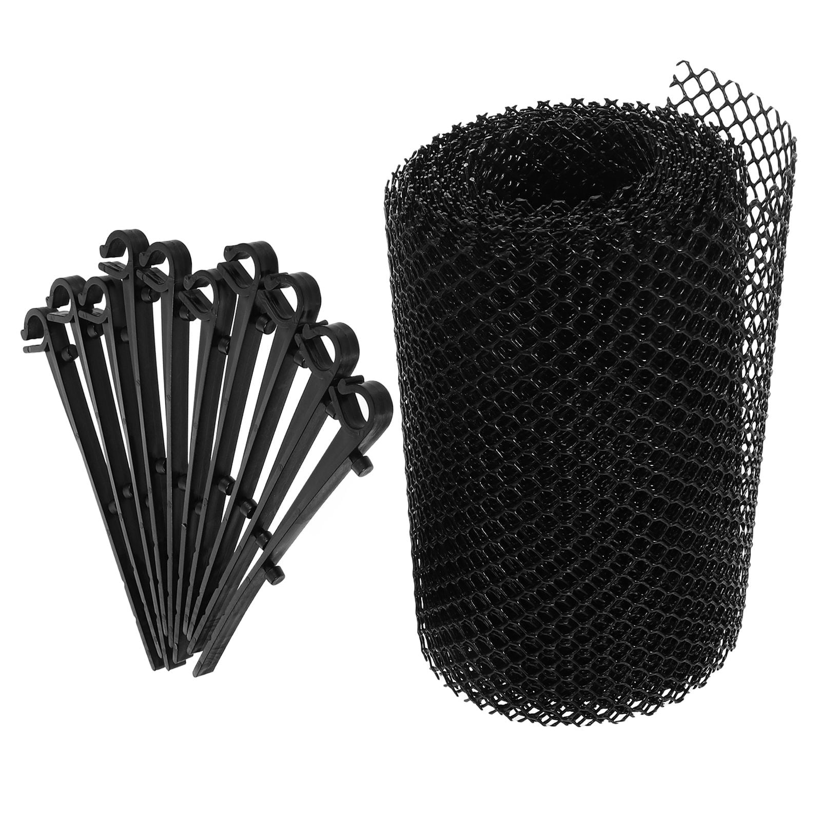 Raindrops Gutter Guard 2pcs Plastic Mesh Leaf Protector Downspout Pipe ...