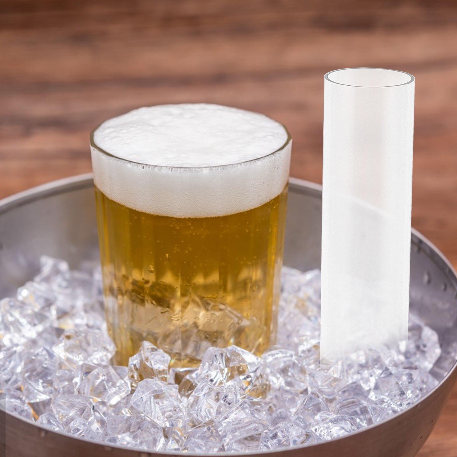 Raindrops Plastic Ice Column Tube Ice Cooking Rod for Drinks Coffee ...