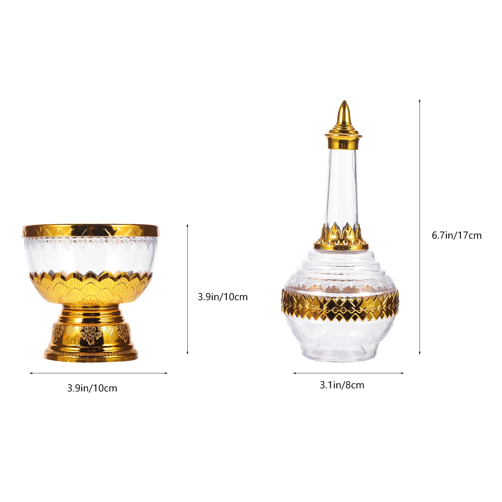 Raindrops Plastic Offering Bowl for Altar in Home Altar 1 Set - Walmart.com