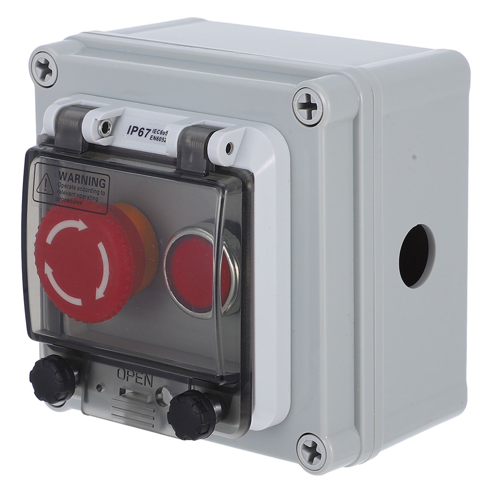 Raindrops Plastic Outdoor Button Box with Control Box Waterproof Button ...