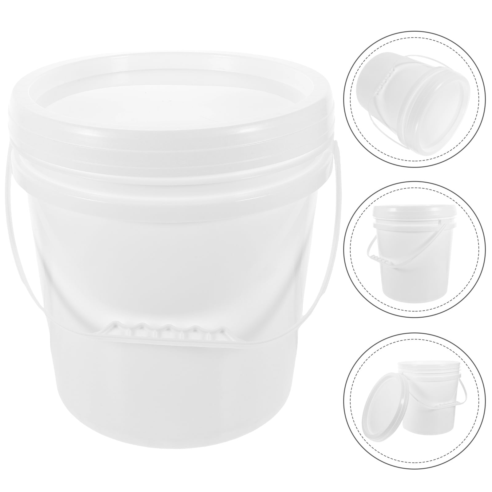 Raindrops Plastic Paint Storage Bucket Container Containers Pail Round ...