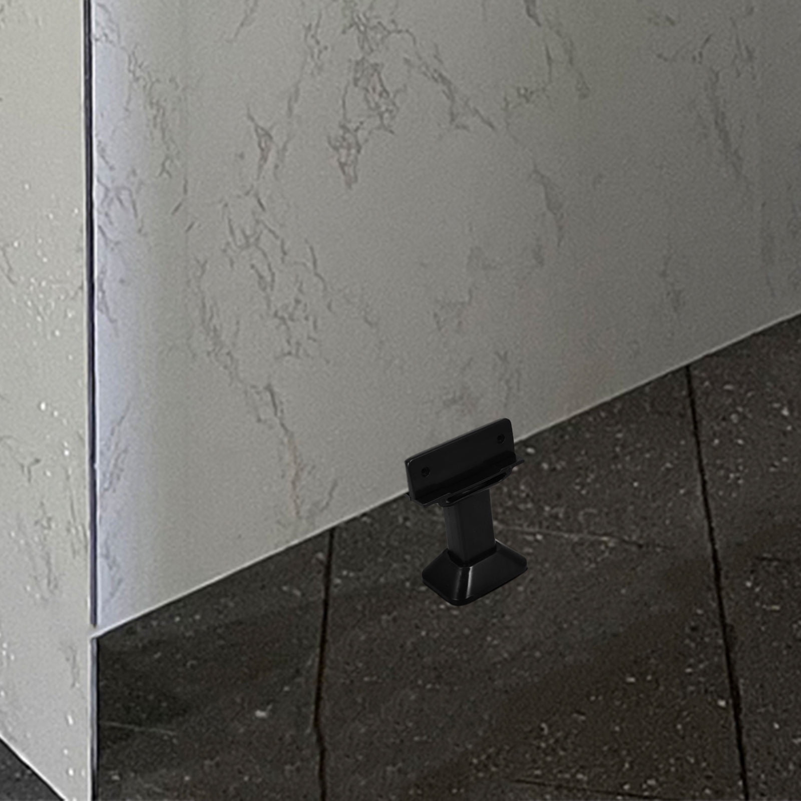 Raindrops Plastic Restroom Partition Support Foot Heavy-Duty Fittings ...