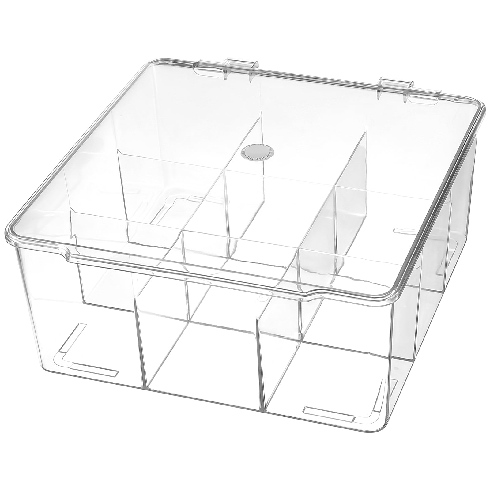 Raindrops Plastic Storage Box Divided Organizer Bin Electronic ...
